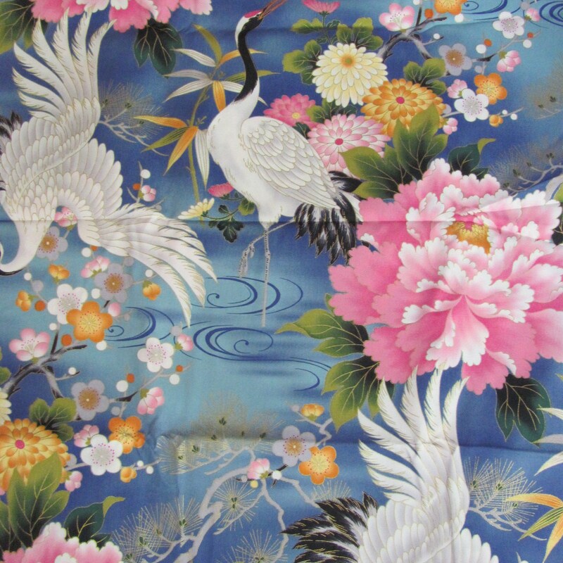 Asian Print Fabric - Etsy