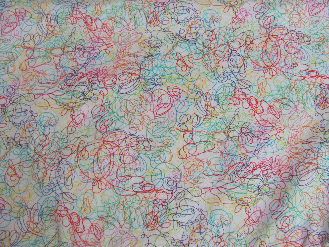 Needles & Pins // Maria Kalinowski Benartex Messy Threads - Etsy