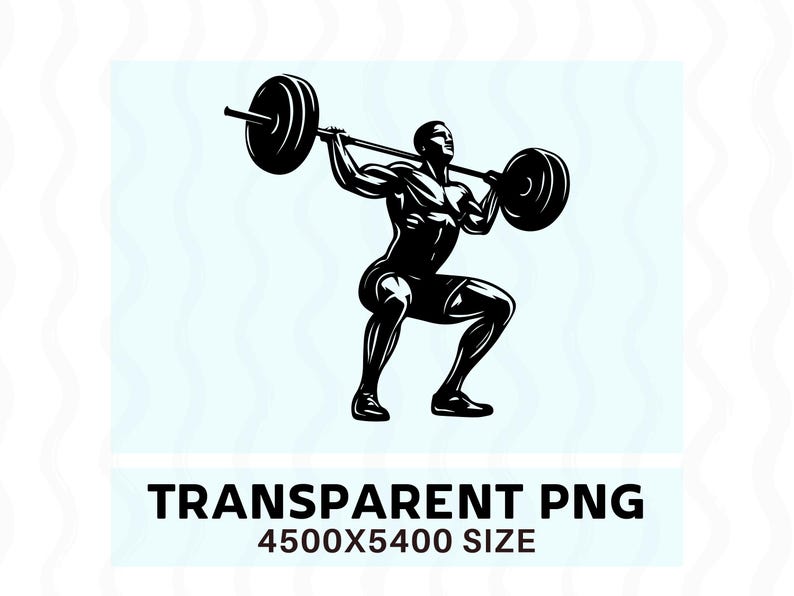Powerlifting Silhouette SVG PNG Bundle, Gym Fitness Clipart ...