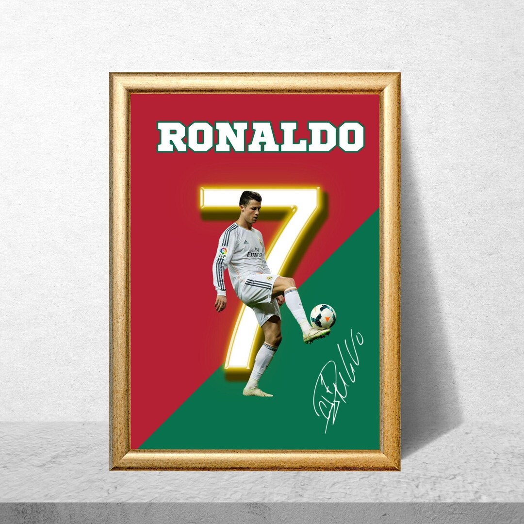 Ronaldo Cr7 Sports Wall Art, Printable Wall Art Football Player Star ...