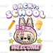 Labubu Back to School Png, WELCOME BACK to School, Cute Monster Clipart ...