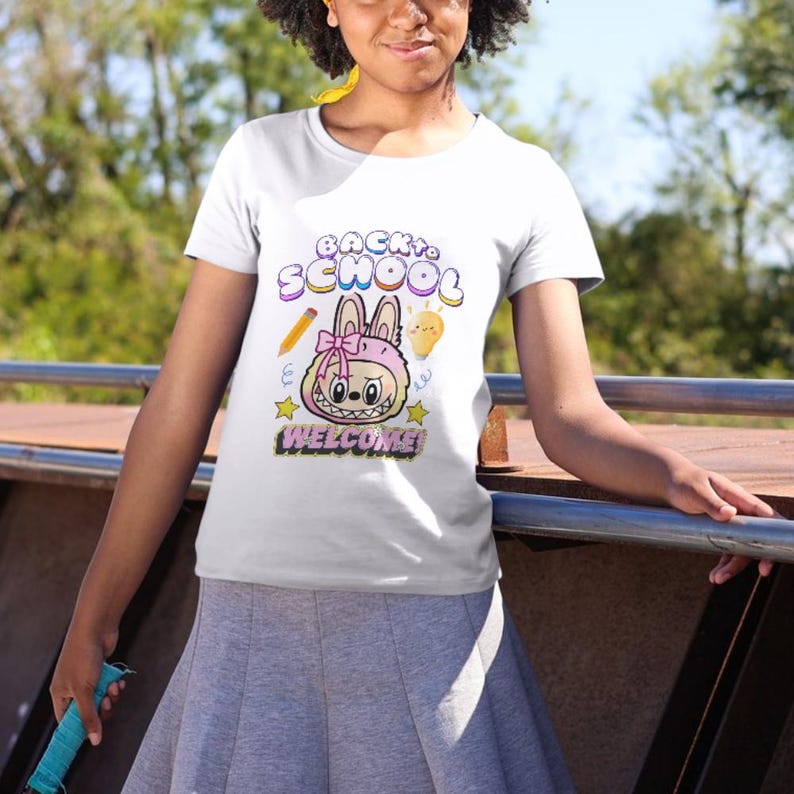 Labubu Back to School Png, WELCOME BACK to School, Cute Monster Clipart ...