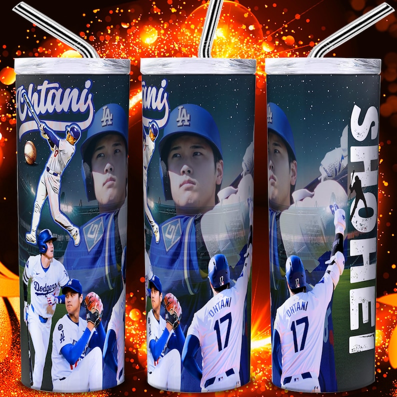 Shohei Ohtani Tumbler PNG Design | Baseball Cup Sublimation Design ...