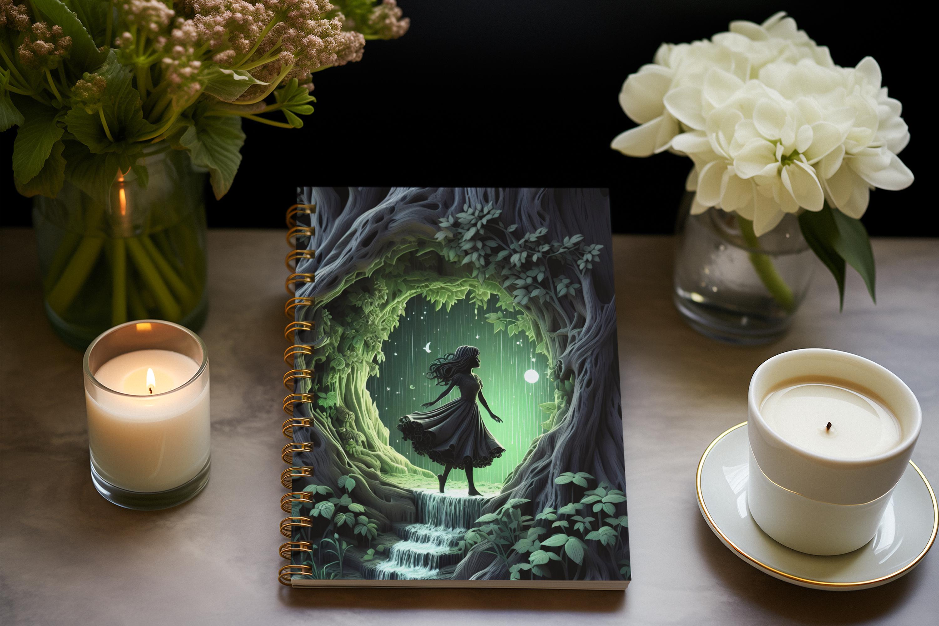Enchanted Forest Journal, Dreamy Girl Notebook, Wonderland Stationary ...