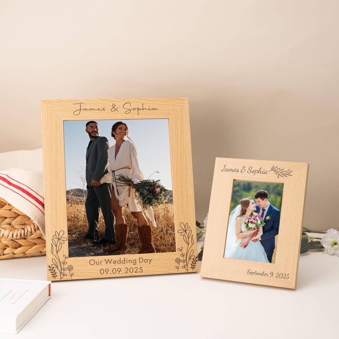 Custom Wedding Photo Frame, Wedding Picture Frame, Wedding Gift ...