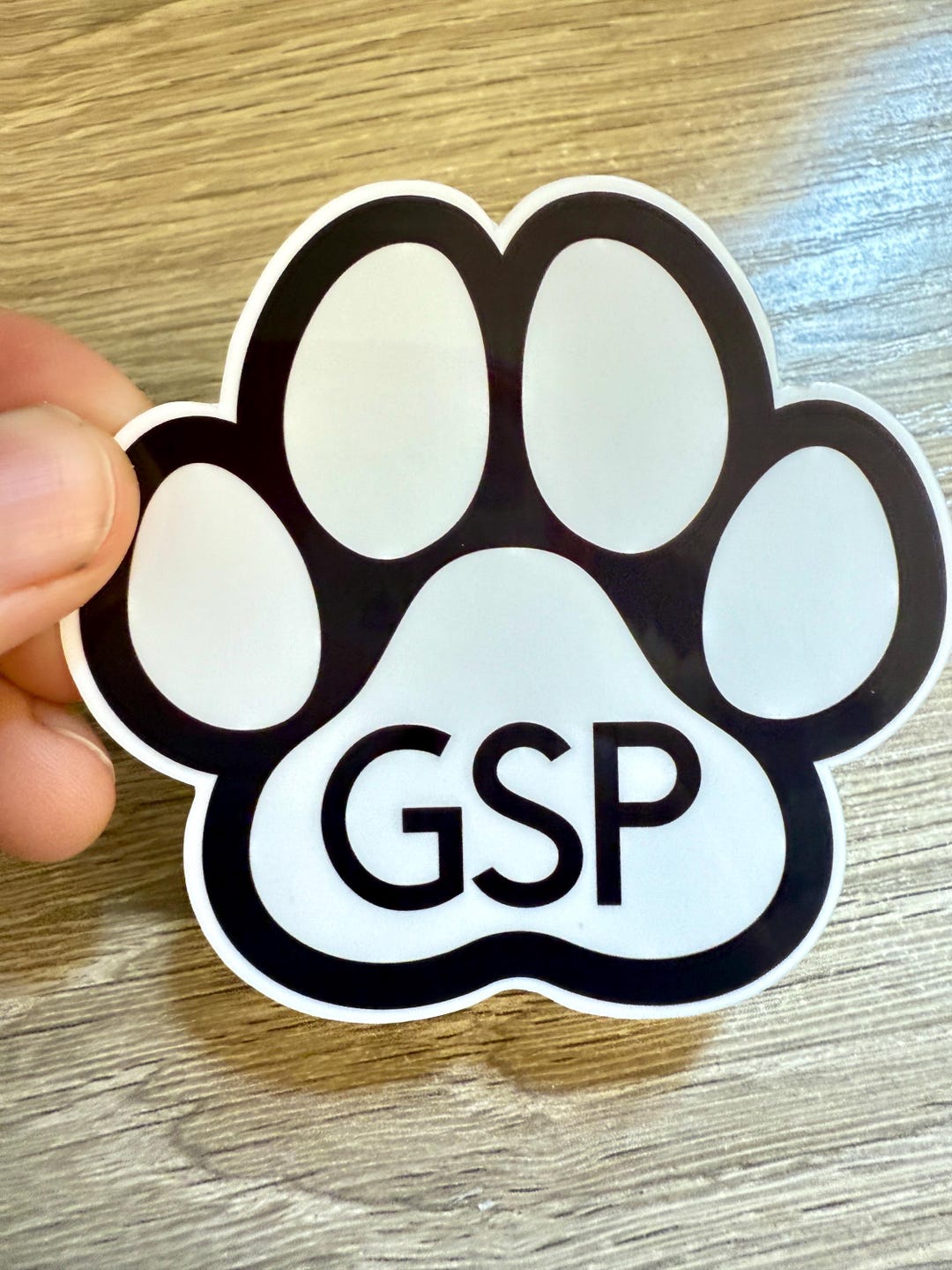 GSP Dog Paw Print Sticker German Shorthair Pointer Love Dogs Water ...