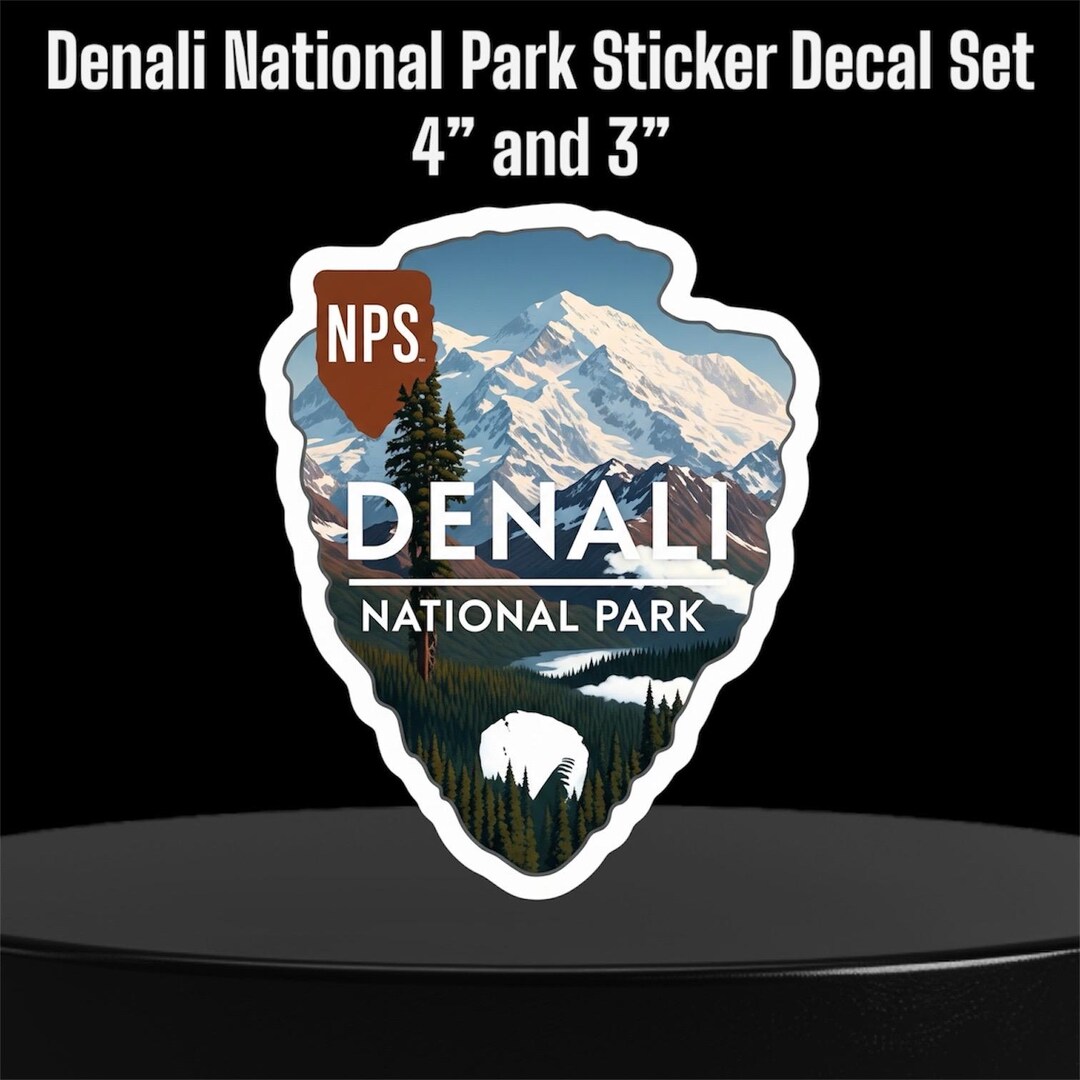 Denali National Park Sticker Decal Set 4” and 3” Stickers Included! - Etsy