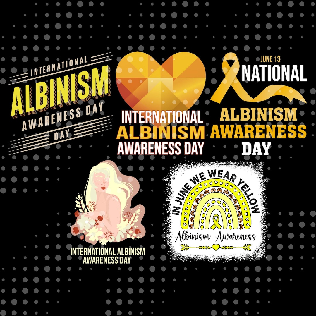 Albinism Awareness PNG Bundle Digital Download, International Awareness ...