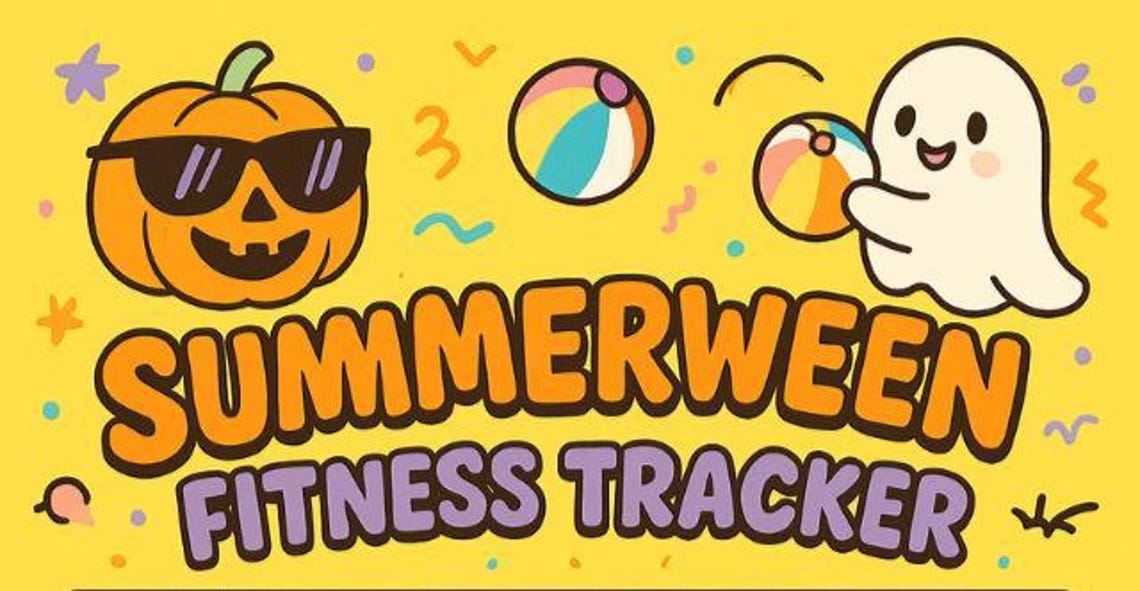 Summerween Fitness Tracker: Halloween Workout & Mood Log (digital ...