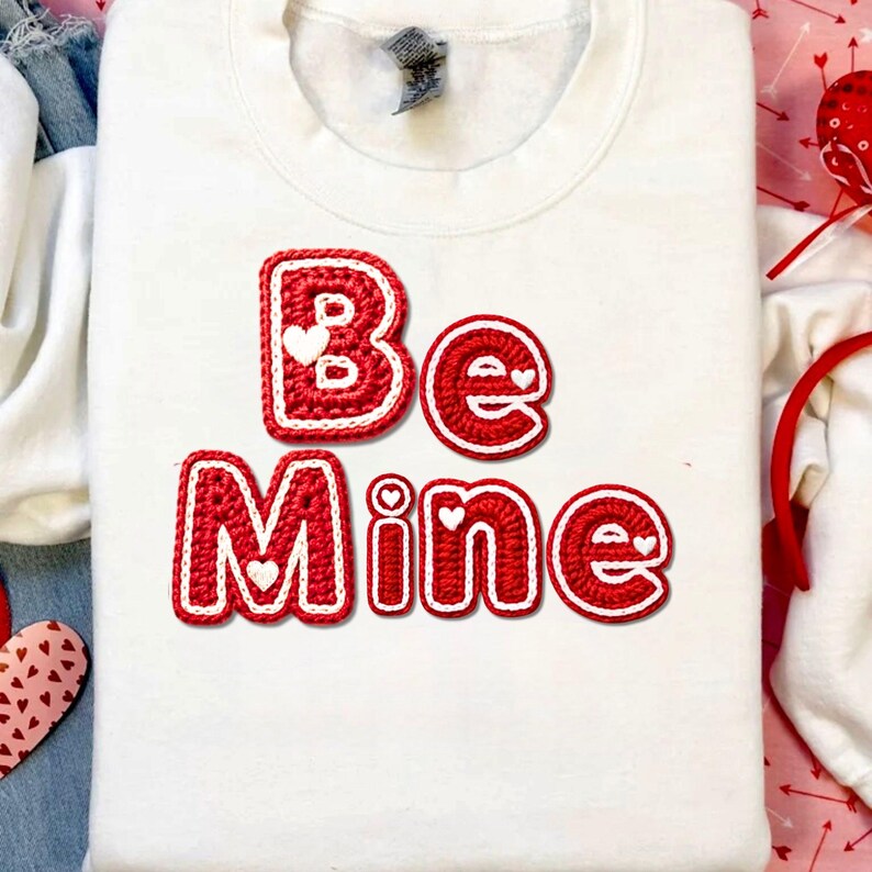 Valentine’s Faux Crochet Alphabet & Numbers PNG | Red Heart Alphabet ...