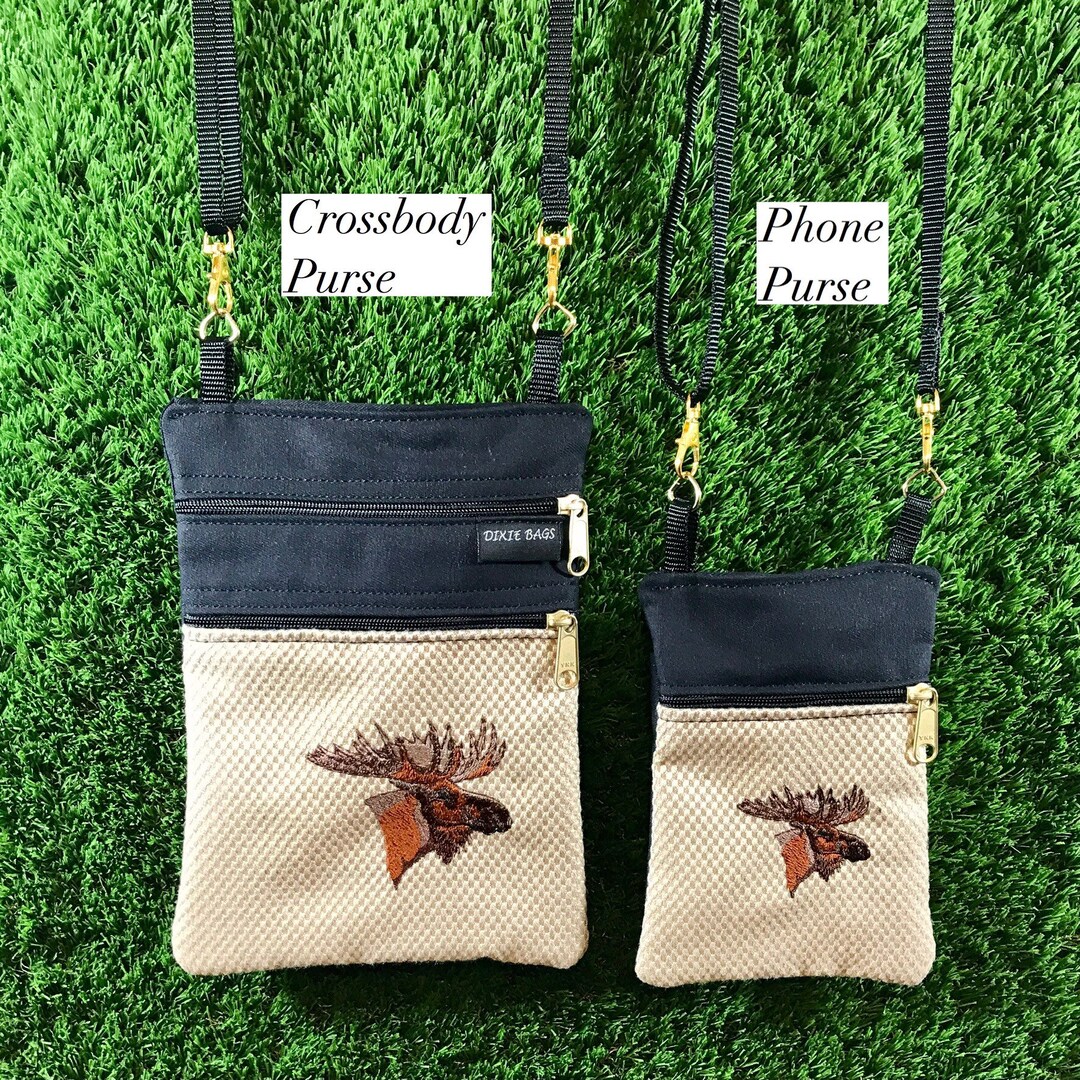 Moose Crossbody Purse, Moose Phone Purse, Moose Coin Purse, Moose ...