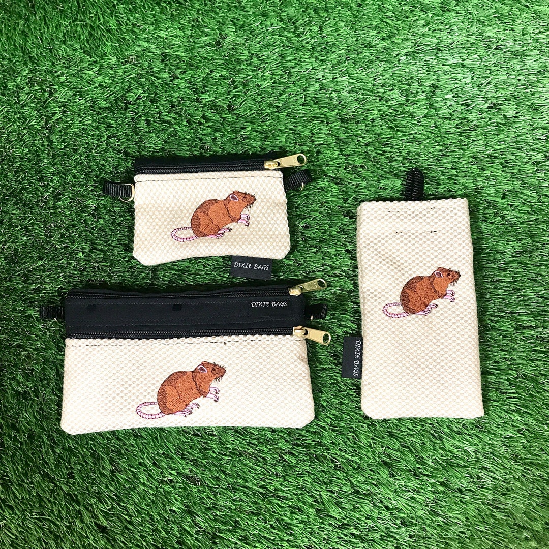 Rat Coin Purse, Rat 2 Zipper Pouch, Rat Eyeglass Case, 3 Piece Set, Rat ...