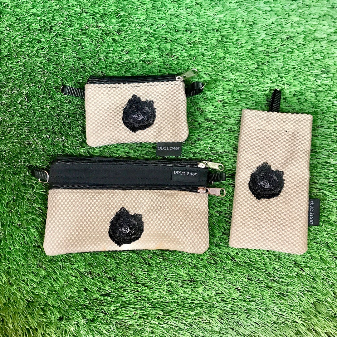 Black Pomeranian Coin Purse, Black Pomeranian 2 Zipper Pouch, Black ...