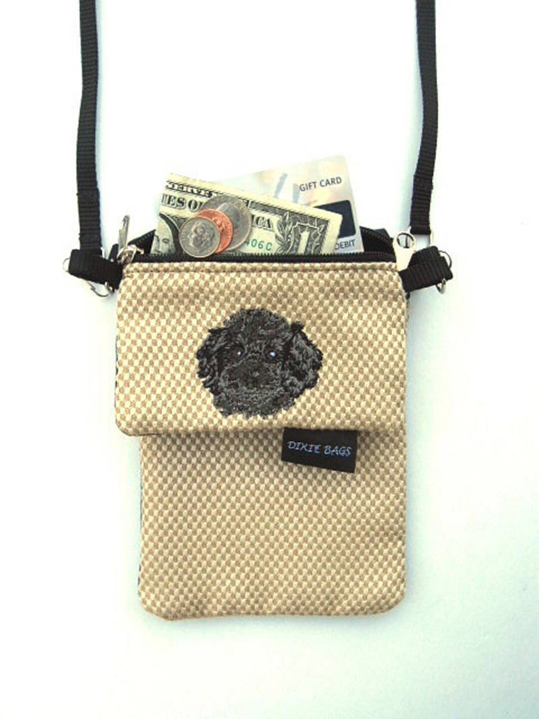 Black Cockapoo Dog, Large Cell Phone Case With a Coin Purse, 2 Piece ...