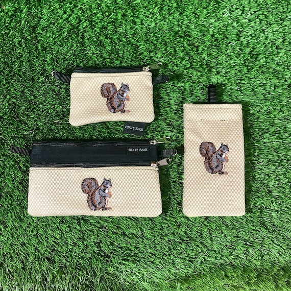 Squirrel Coin Purse Squirrel 2 Zipper Pouch Squirrel - Etsy New Zealand