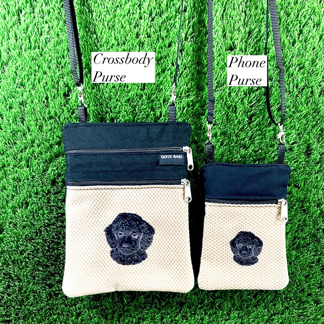 Black Poodle Crossbody Purse, Black Poodle Phone Purse, Black Poodle ...