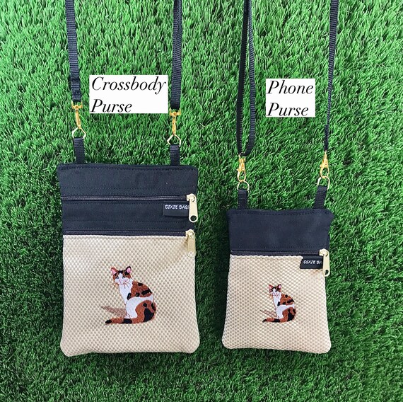 Calico Cat Crossbody Purse Calico Cat Phone Purse Calico Cat | Etsy