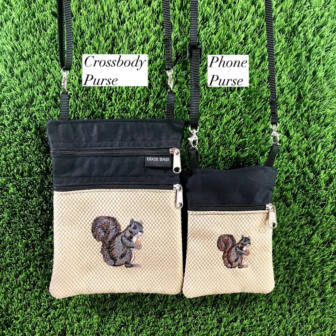 Squirrel Crossbody Purse, Squirrel Phone Purse, Squirrel Coin Purse ...