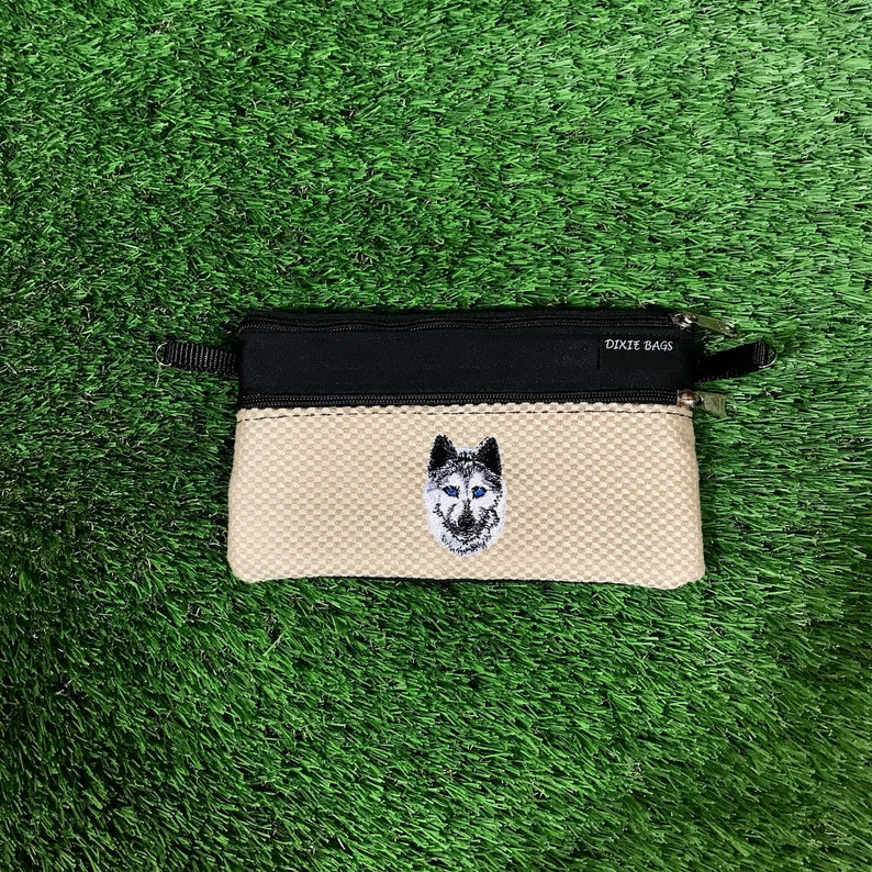 Siberian Husky Coin Purse, Siberian Husky 2 Zipper Pouch, Siberian ...