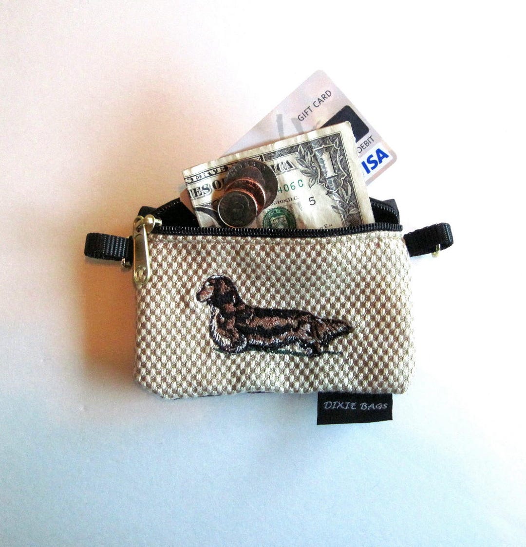 Long Hair Dachshund Dog Coin Purse - Etsy