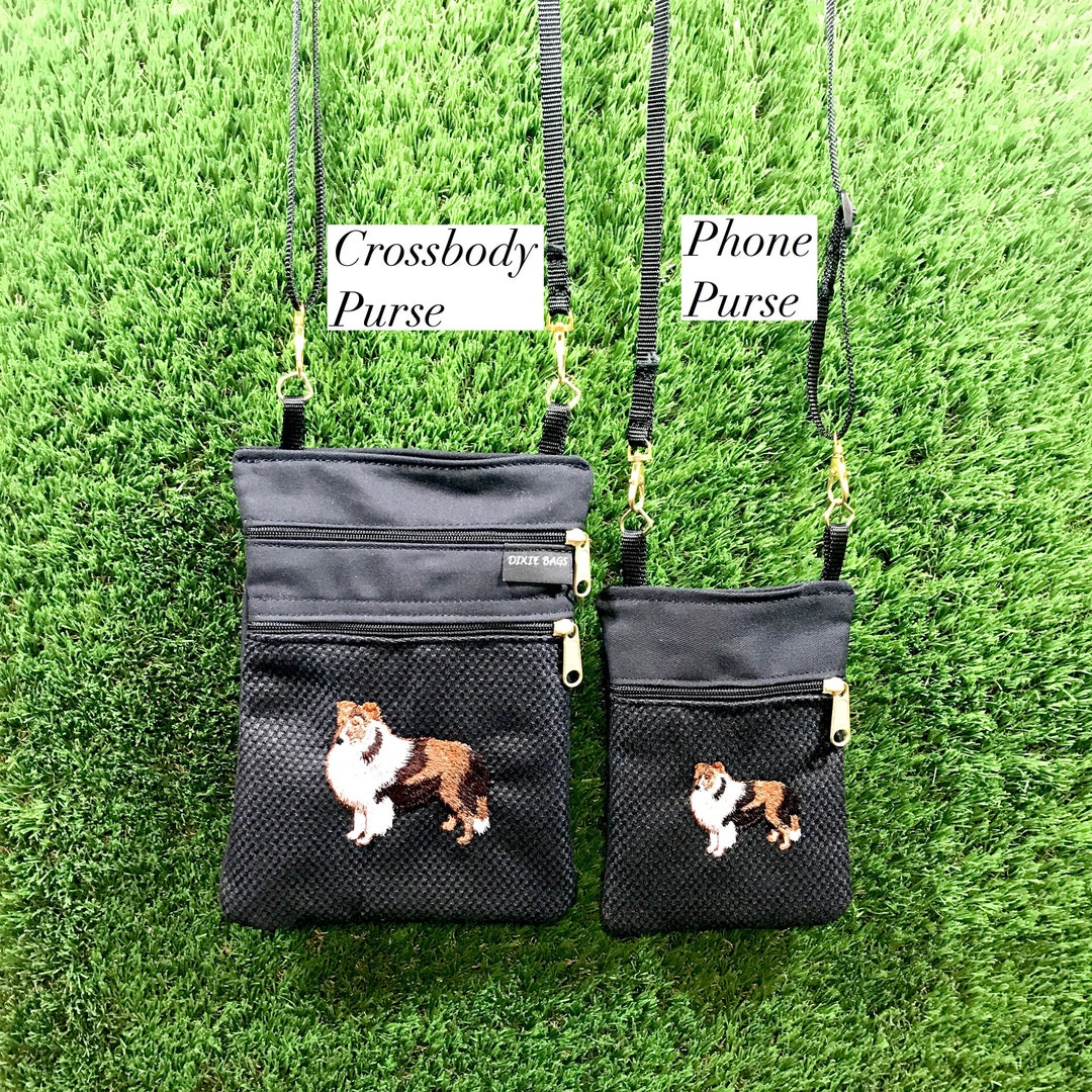 Shetland Sheepdog Crossbody Purse, Sheltie Phone Purse, Sheltie Coin ...