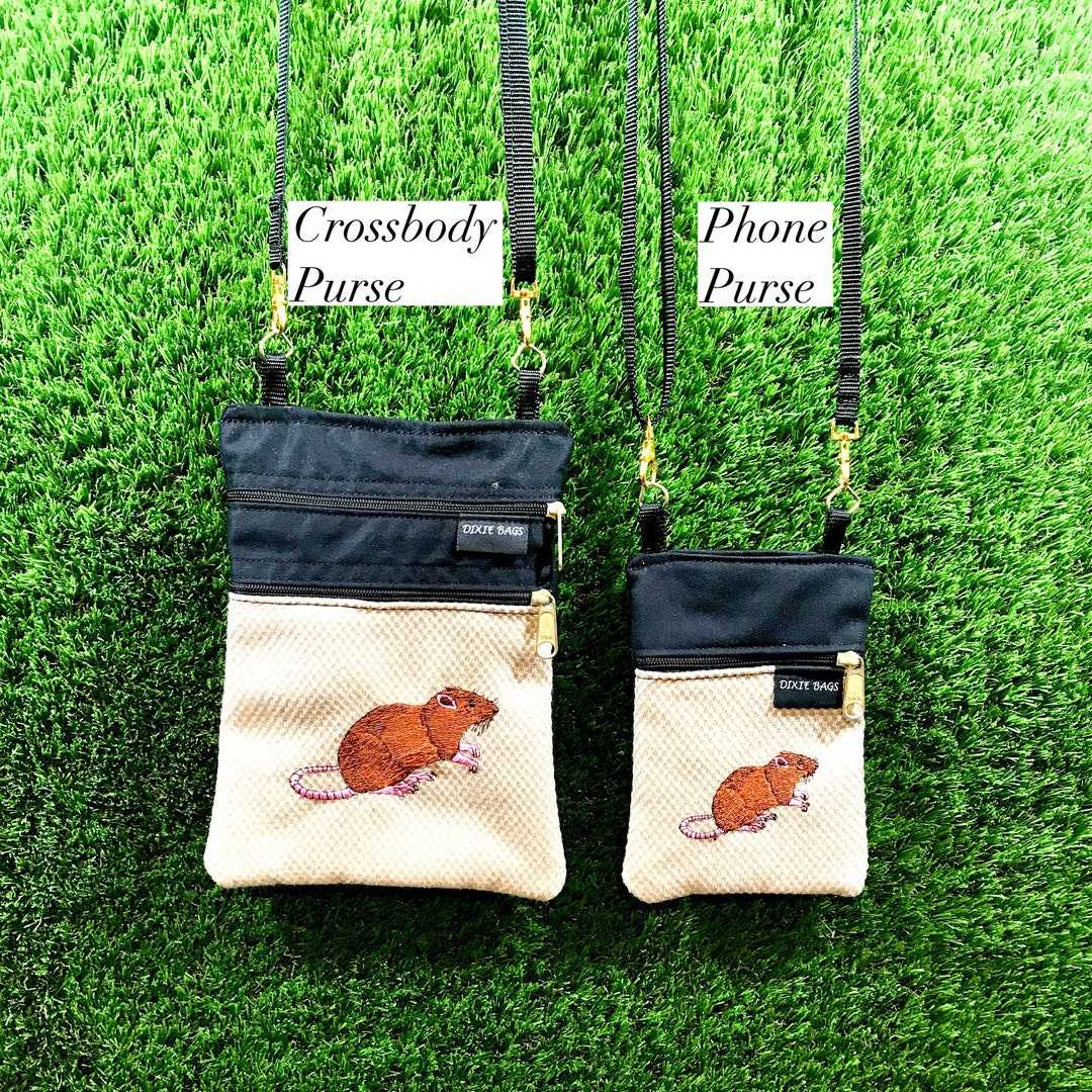 Rat Crossbody Purse, Rat Phone Purse, Rat Coin Purse, Rat Crossbody Bag ...