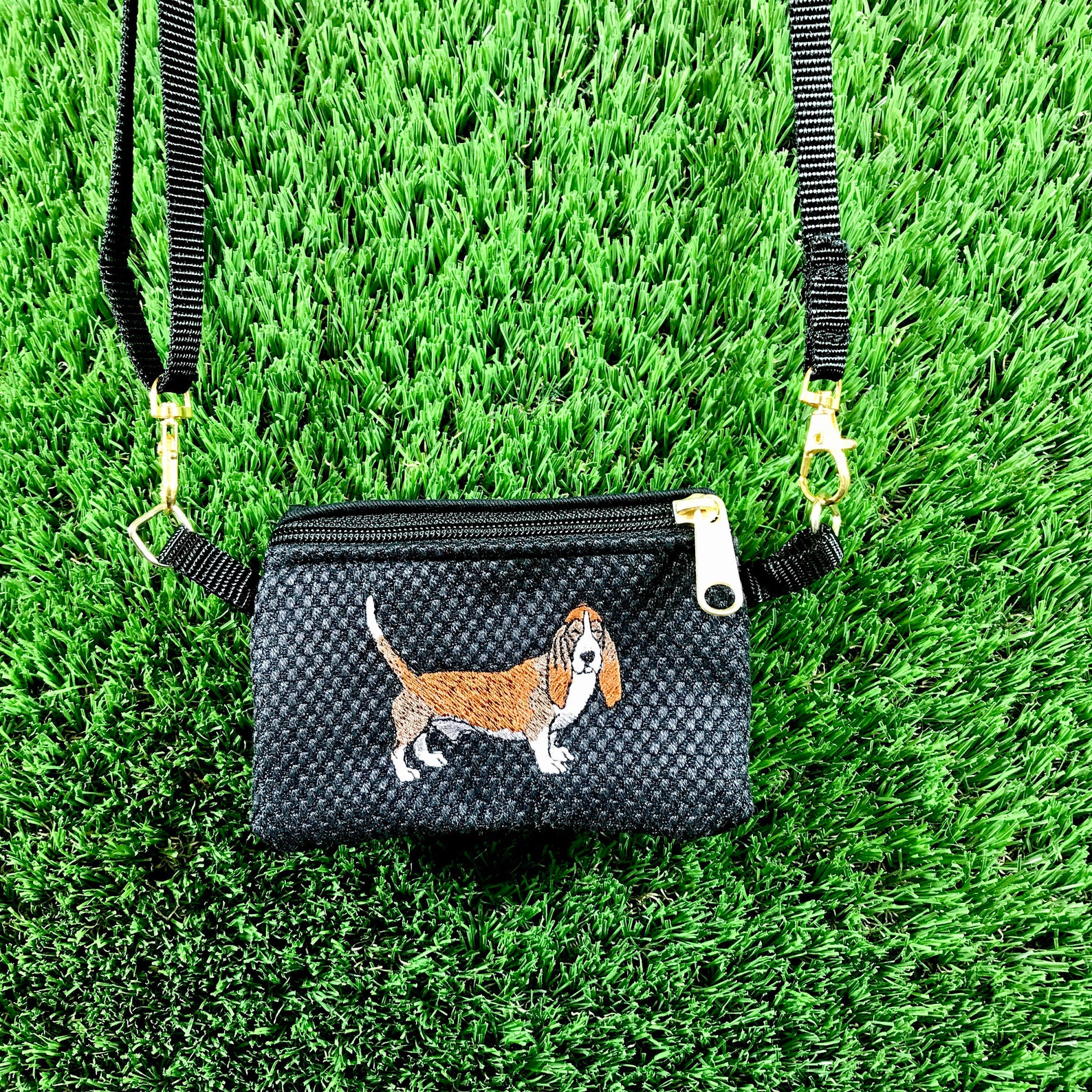 Basset Hound Coin Purse, Miniature Basset Hound 2 Zipper Pouch, Basset ...