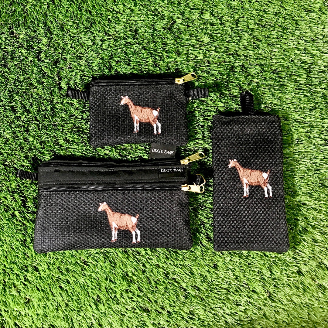 Toggenburg Goat Coin Purse, Goat 2 Zipper Pouch, Goat Eyeglass Case, 3 ...