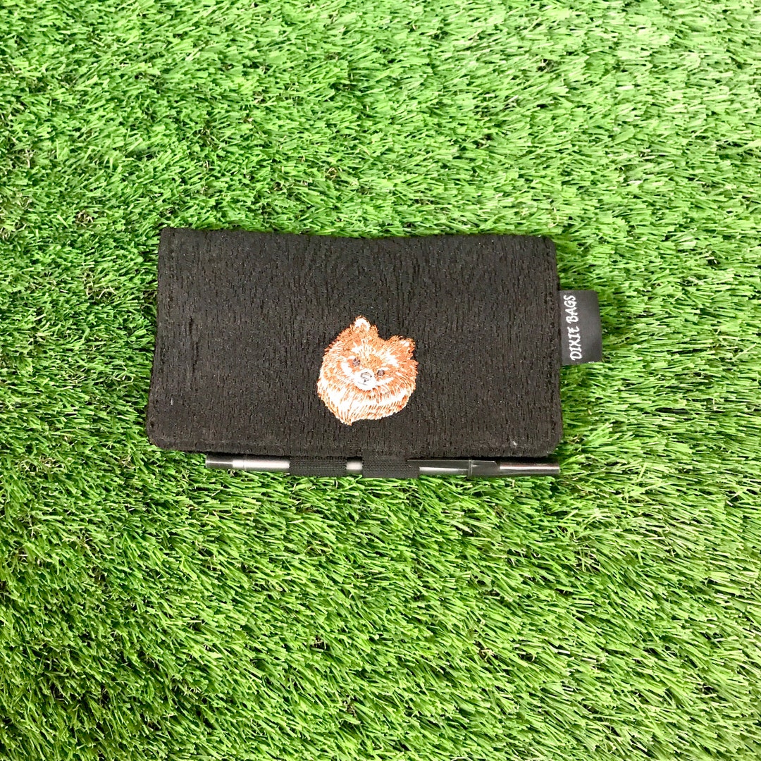 Red Pomeranian Shepherd Dog Checkbook Cover, Red Pomeranian Checkbook ...