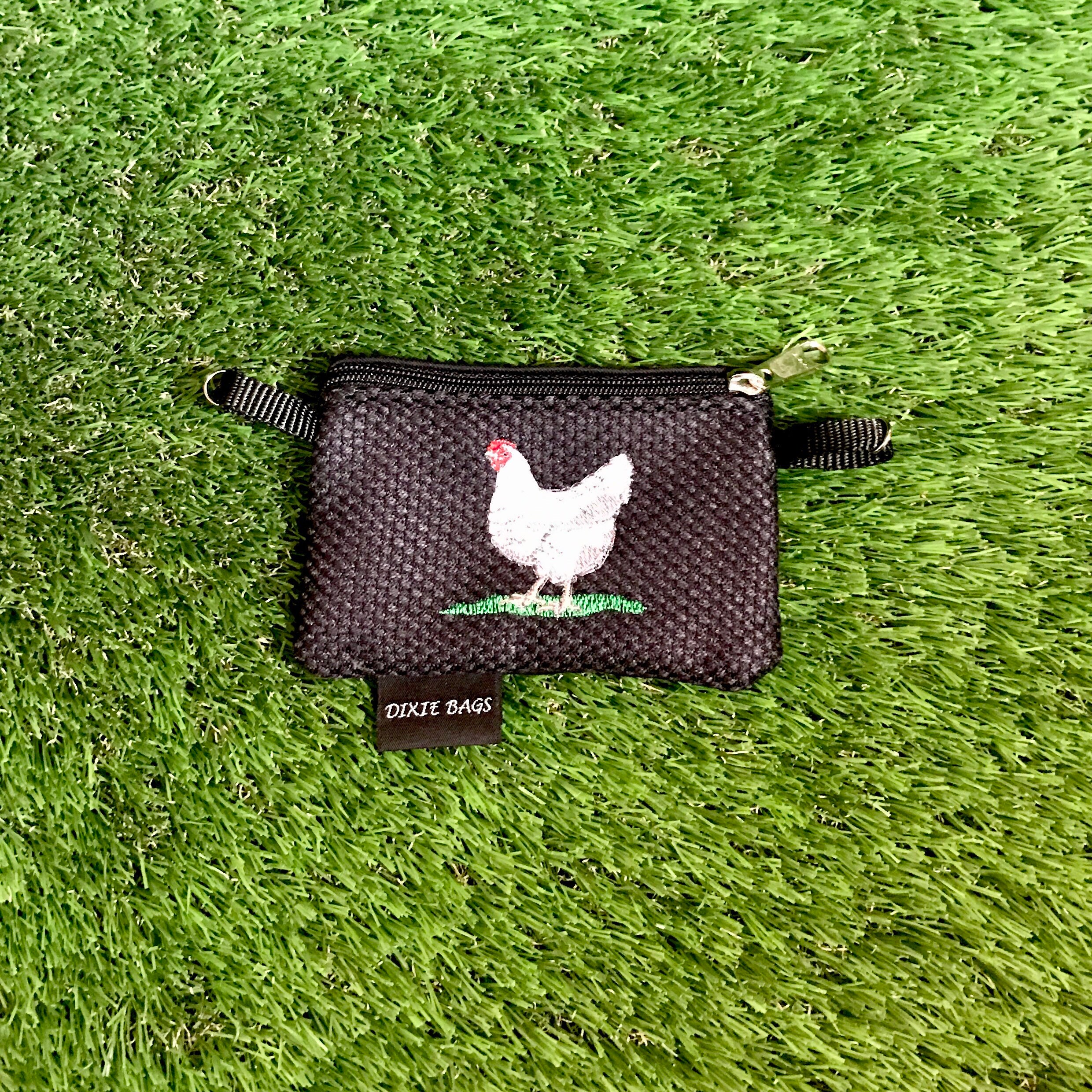 White Chicken Coin Purse, Chicken 2 Zipper Pouch, Chicken Eyeglass Case ...