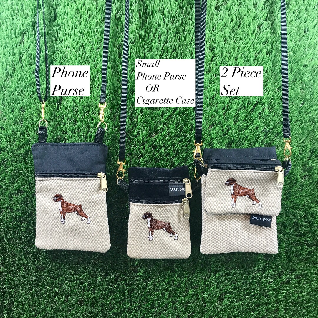 Natural Ear Boxer (body) Cell Phone Purse, Boxer Small Phone Case ...
