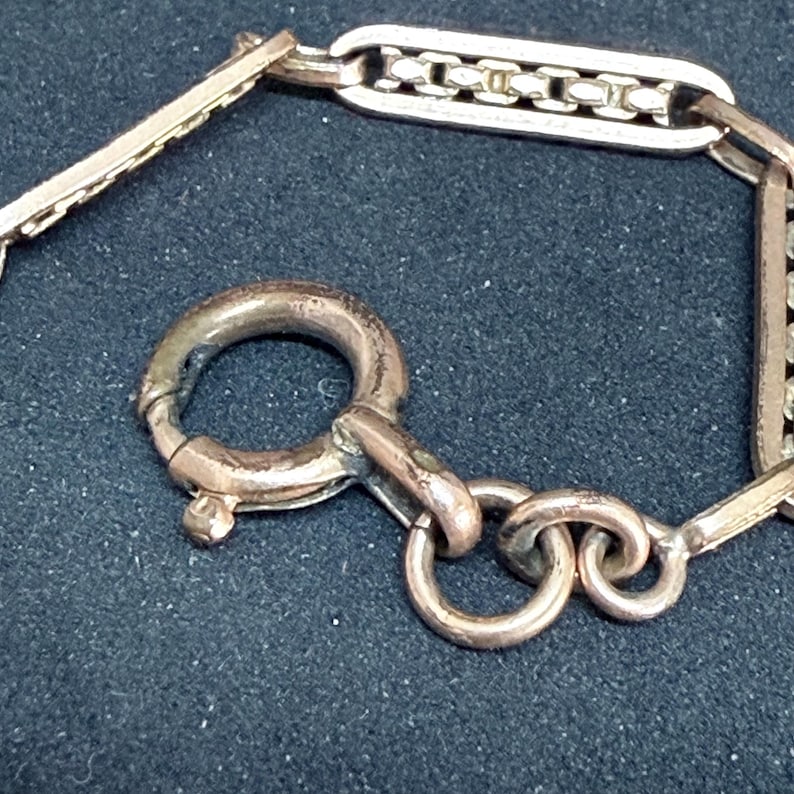 Cadena o pulsera para reloj vintage francés bañada en oro, con ...