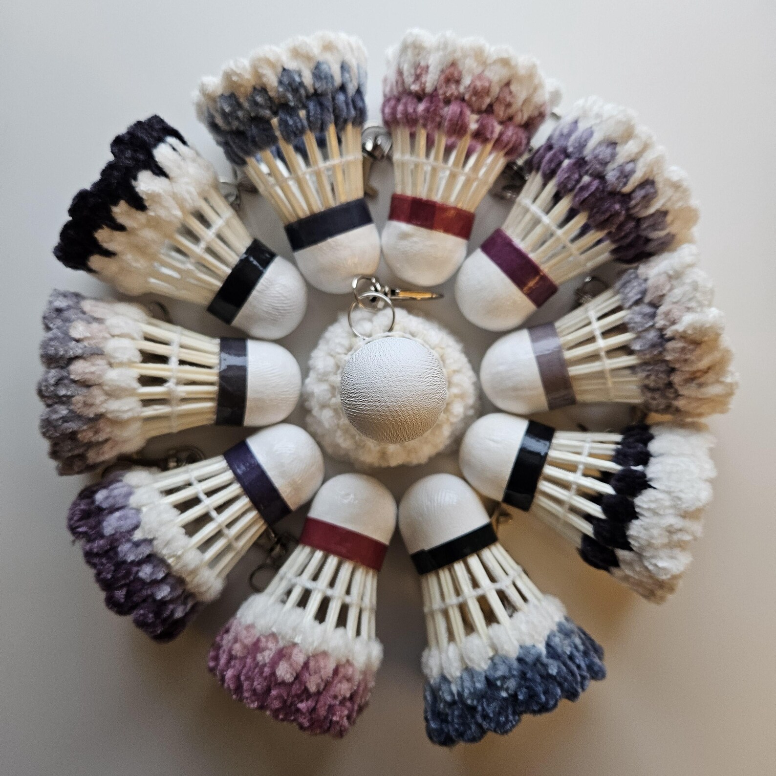 Crochet Badminton Shuttlecock Keychain | Adopt a Retired Birdie ...