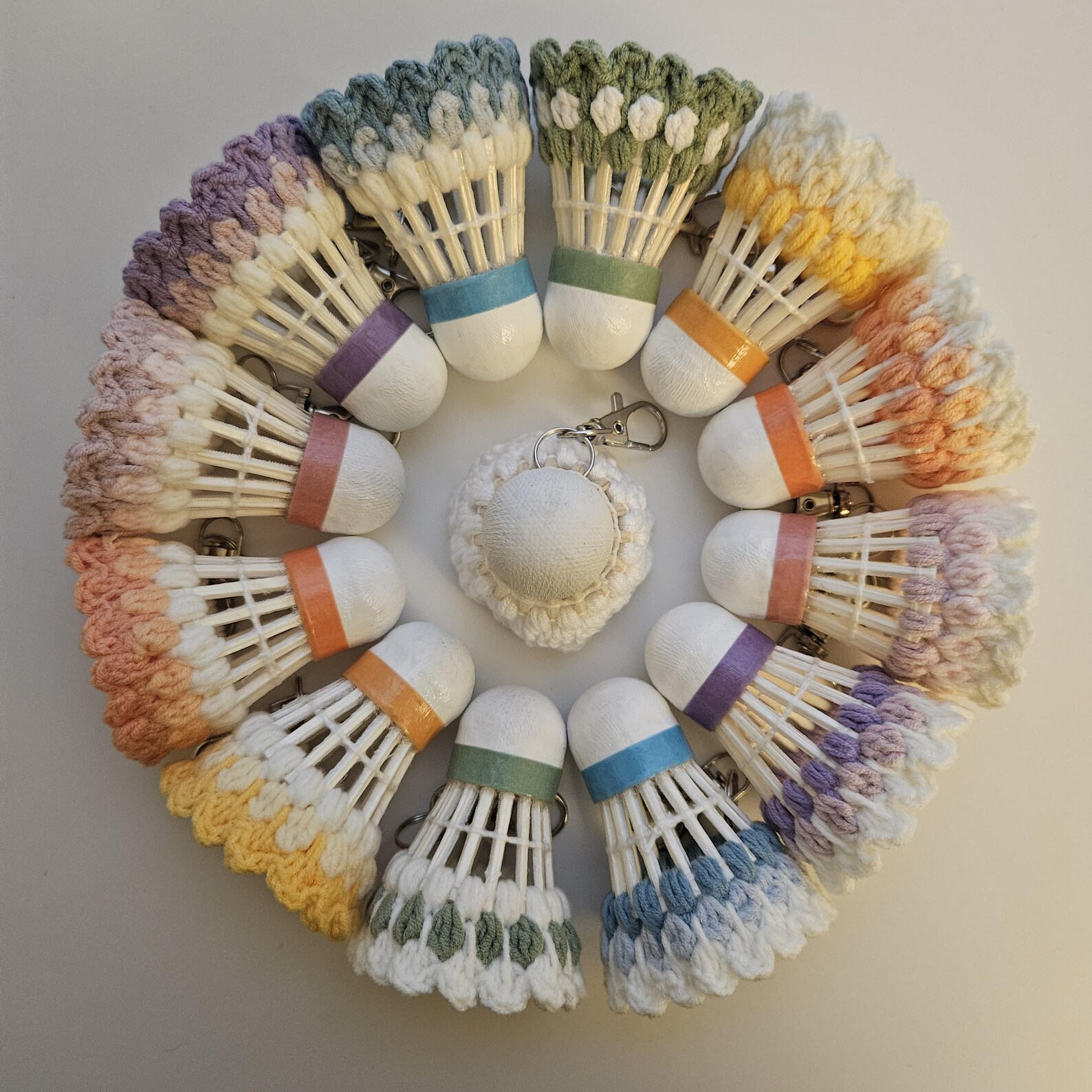 Crochet Badminton Shuttlecock Keychain | Adopt a Retired Birdie ...