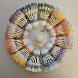 Crochet Badminton Shuttlecock Keychain | Adopt a Retired Birdie ...