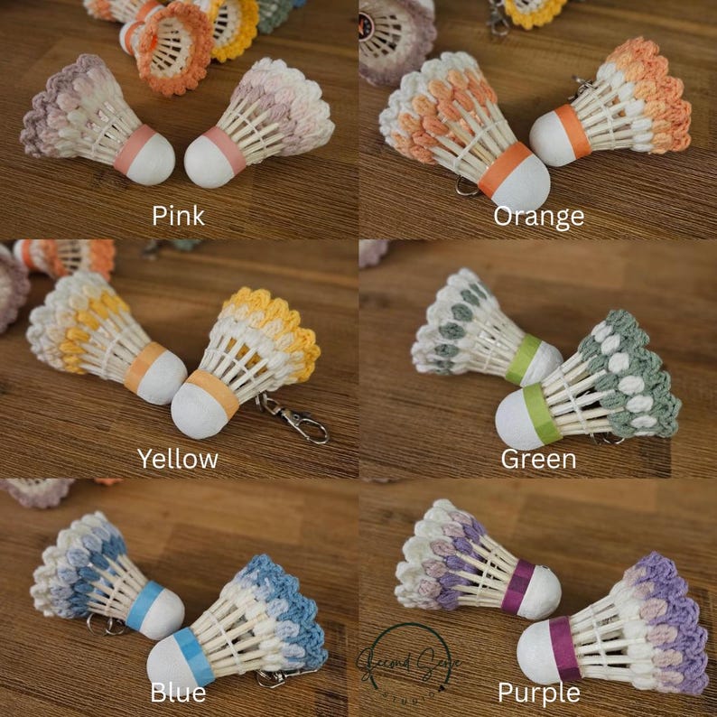 Crochet Badminton Shuttlecock Keychain | Adopt a Retired Birdie ...
