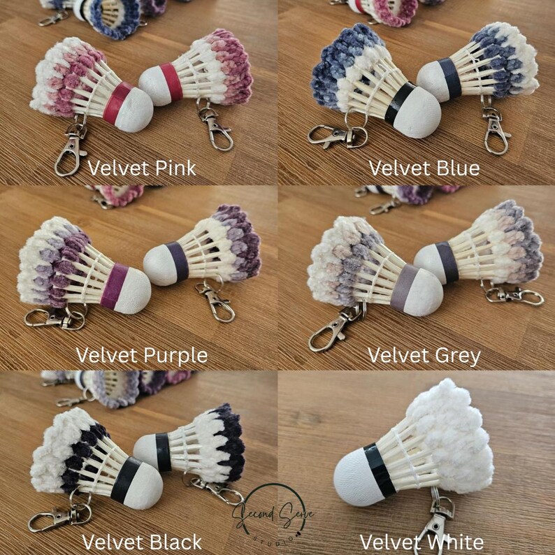 Crochet Badminton Shuttlecock Keychain | Adopt a Retired Birdie ...