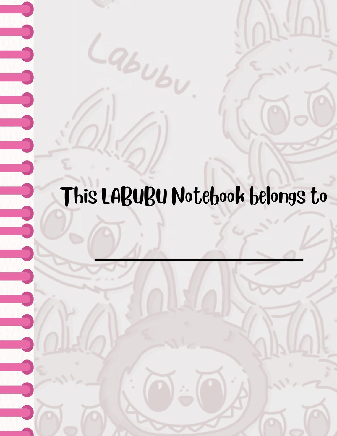 LABUBU NOTEBOOK - Etsy UK