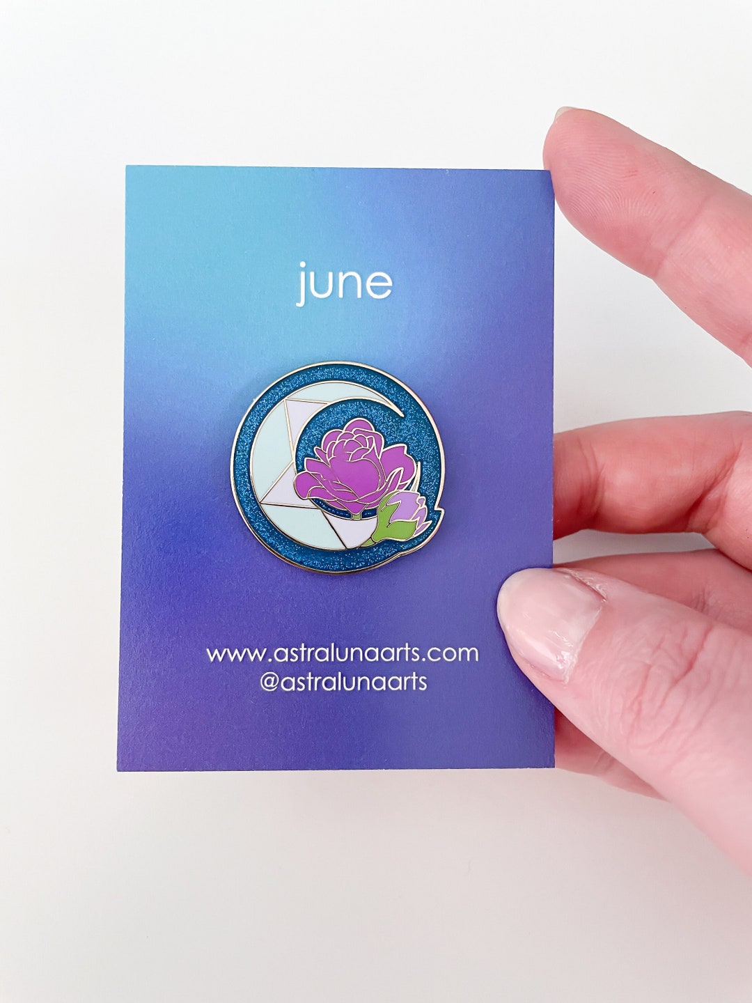 June Pin, Enamel Pin, Lapel Pin, Birth Month, Pin, Gift for Her ...