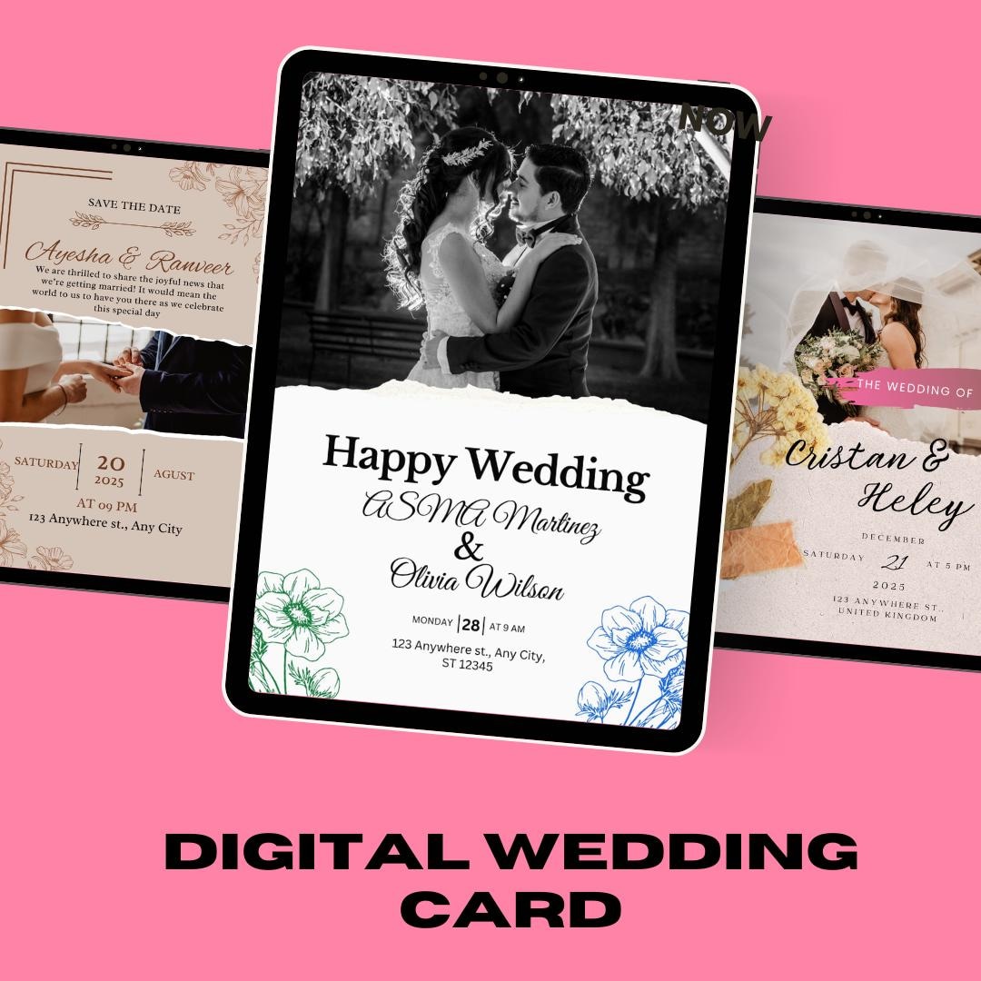 Digital Wedding Card,electronic Wedding Invitation ,smartphone ...