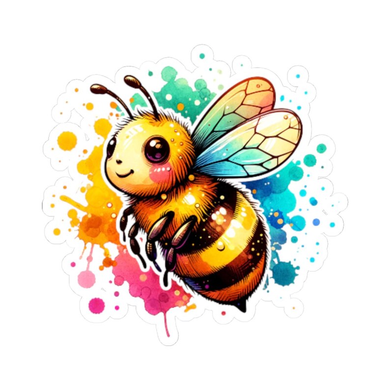 Bumble Bee Sticker: 3" Kiss-cut Vinyl Decal, Laptop Art - Etsy