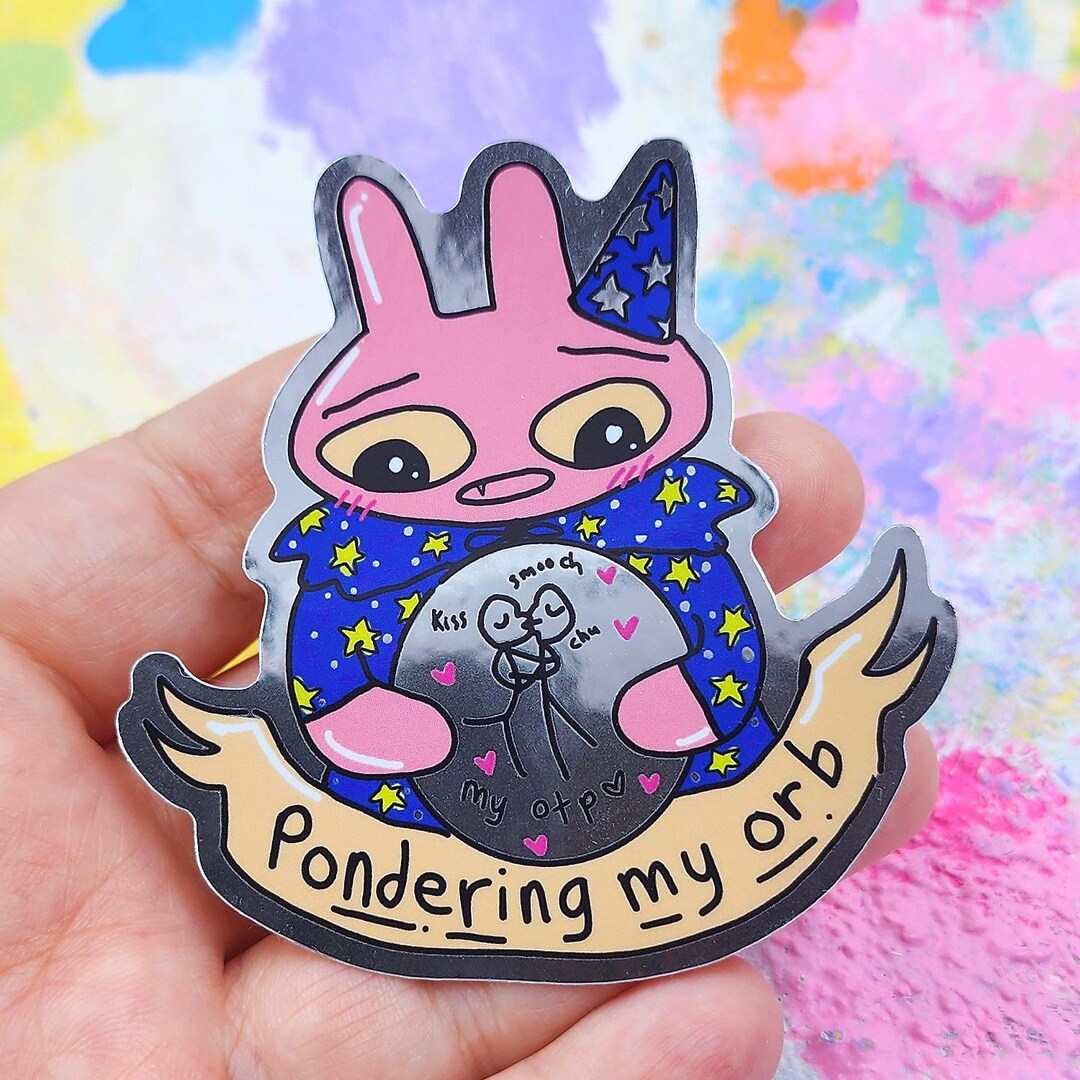 Wizard Pondering the OC Orb: 3" Waterproof Vinyl, Original Character - Etsy