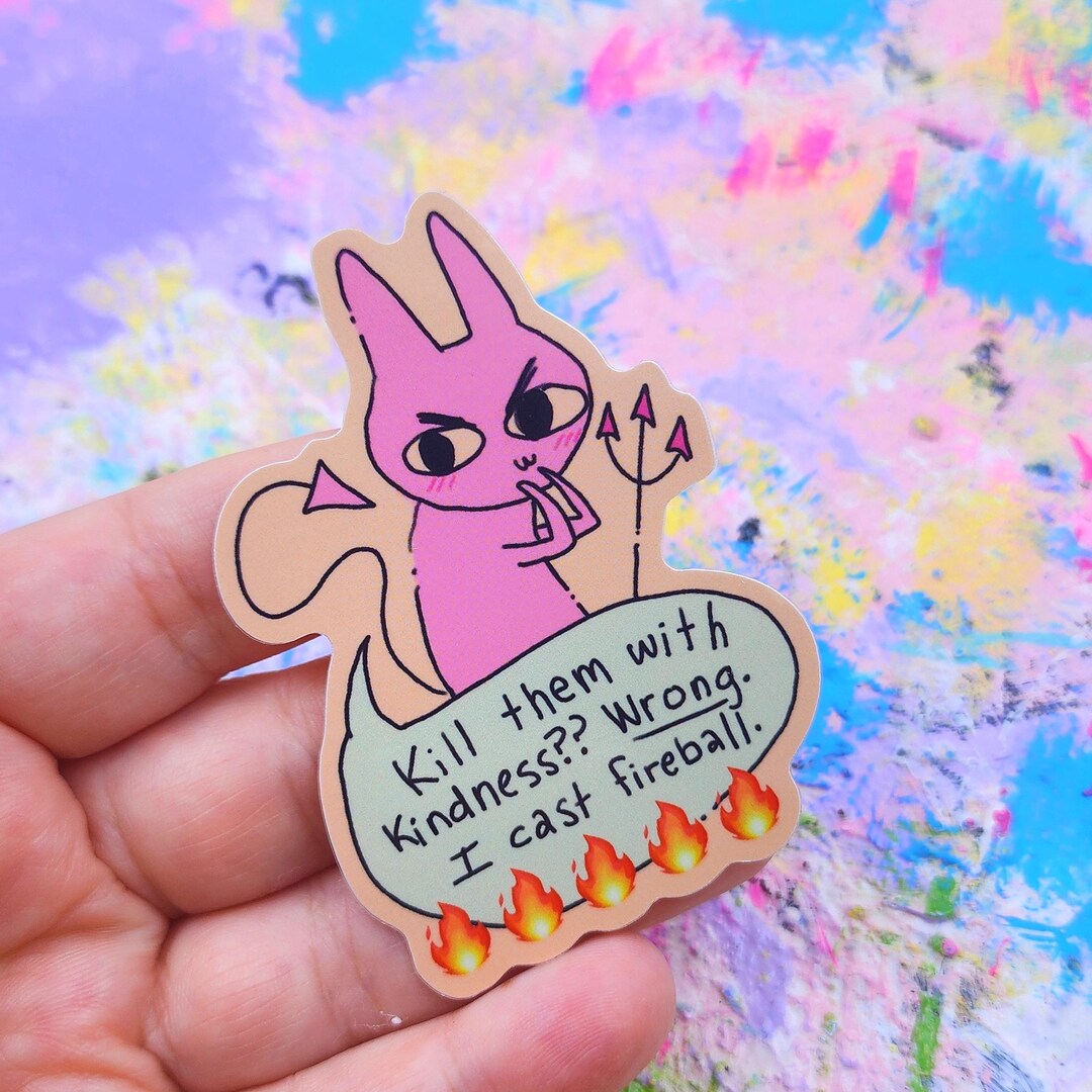 FIREBALL Debil Guy Sticker: 3" Waterproof Vinyl Decal - Etsy