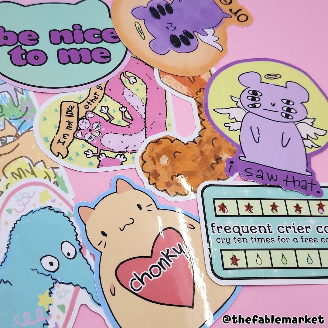 Some More Weird Stickers!, Glossy Vinyl, Waterproof Stickers for Indoor ...