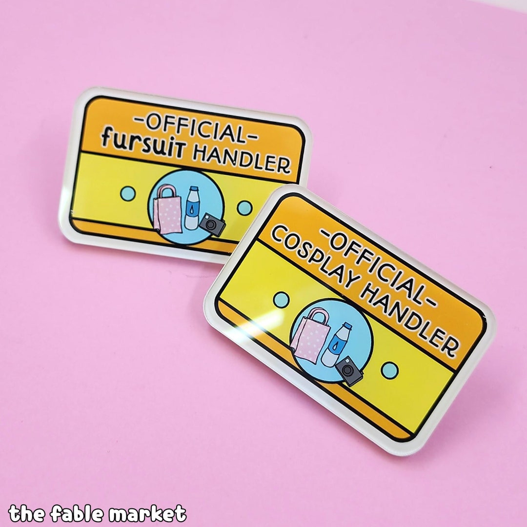 Official Cosplay/fursuit Handler, Cosplay Friend, Cosplay Pin, Anime ...