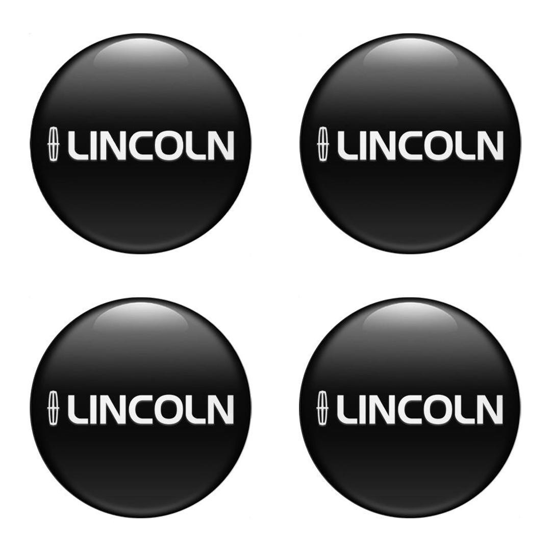 Set X 4 Pcs Lincoln Wheel Center Hub Caps/domed Epoxy Emblem/self ...