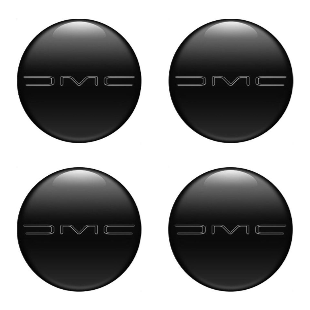 Custom Delorean Wheel Cap Decals – 4-piece Set | 3D Domed Resin Hubcap ...