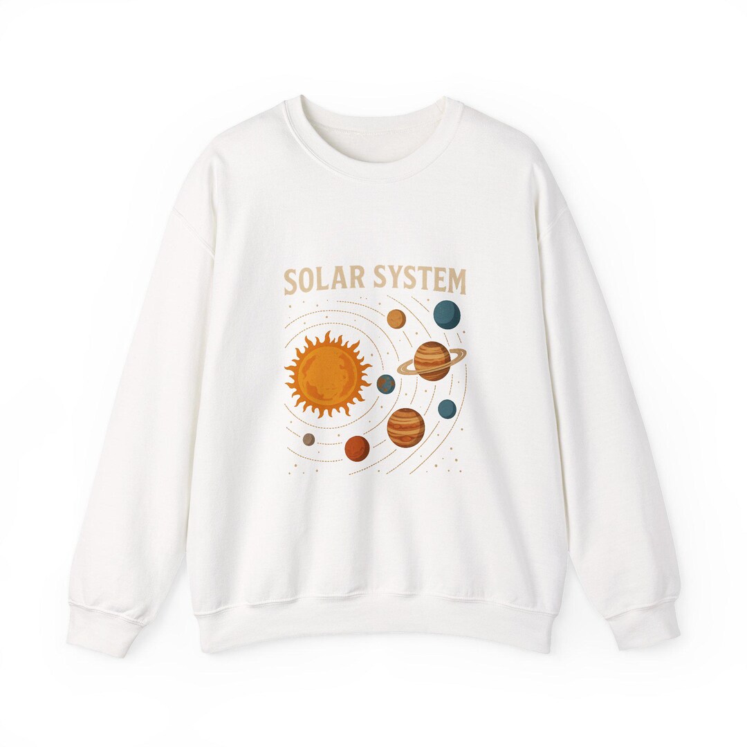 Solar System Crewneck Sweatshirt, Cozy Space Apparel, Unisex Fashion ...