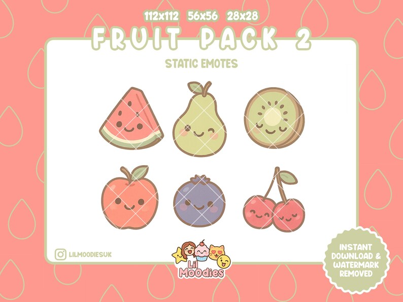 Fruit Emote Pack 2 | Tiktok Emote - Discord Emote - Twitch Emote - for ...