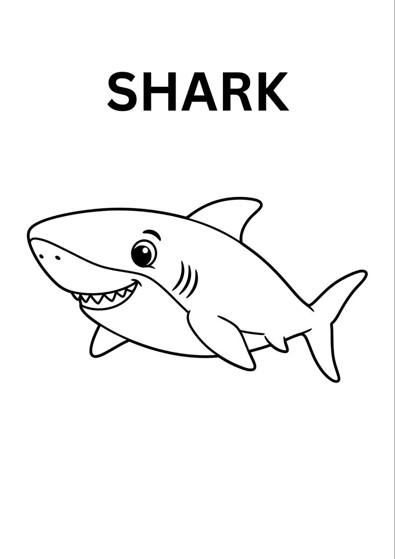 Learn Animal Names While Coloring | Kids Printable Coloring Book - Etsy